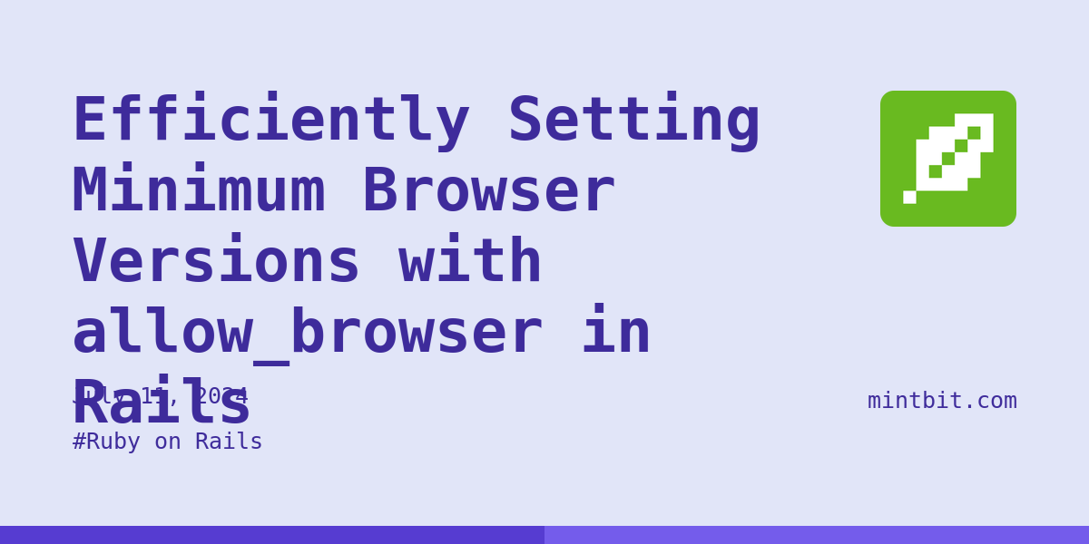 Efficiently Setting Minimum Browser Versions With Allowbrowser In