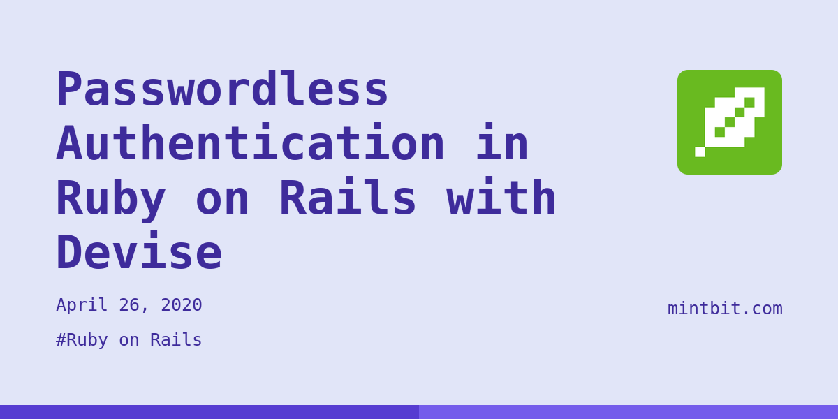 Passwordless Authentication In Ruby On Rails With Devise Mintbit