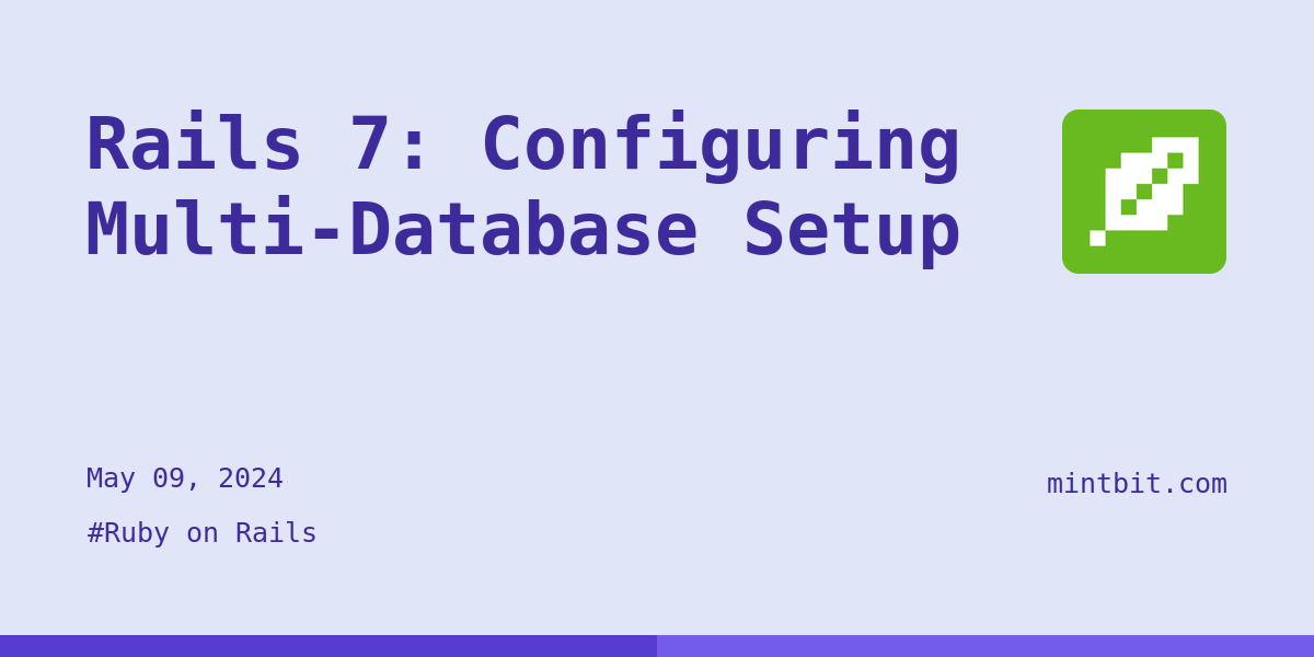 Rails 7: Configuring Multi-Database Setup - Mintbit Rails 7: Configuring Multi-Database Setup - Mintbit
