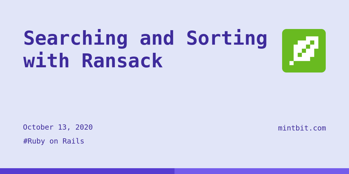 Searching and Sorting with Ransack - Mintbit